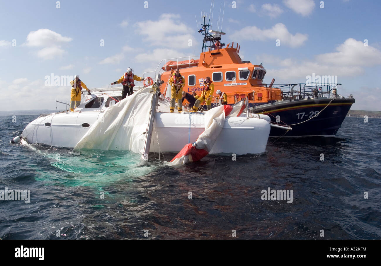 Capsized yacht hi-res stock photography and images - Alamy
