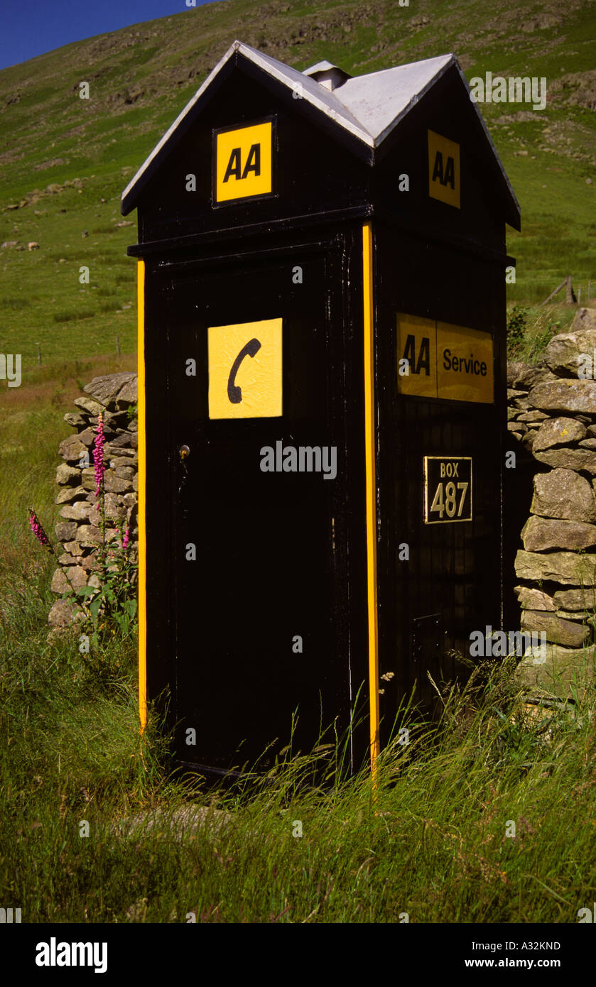 Old automobile association telephone box hi-res stock photography and ...
