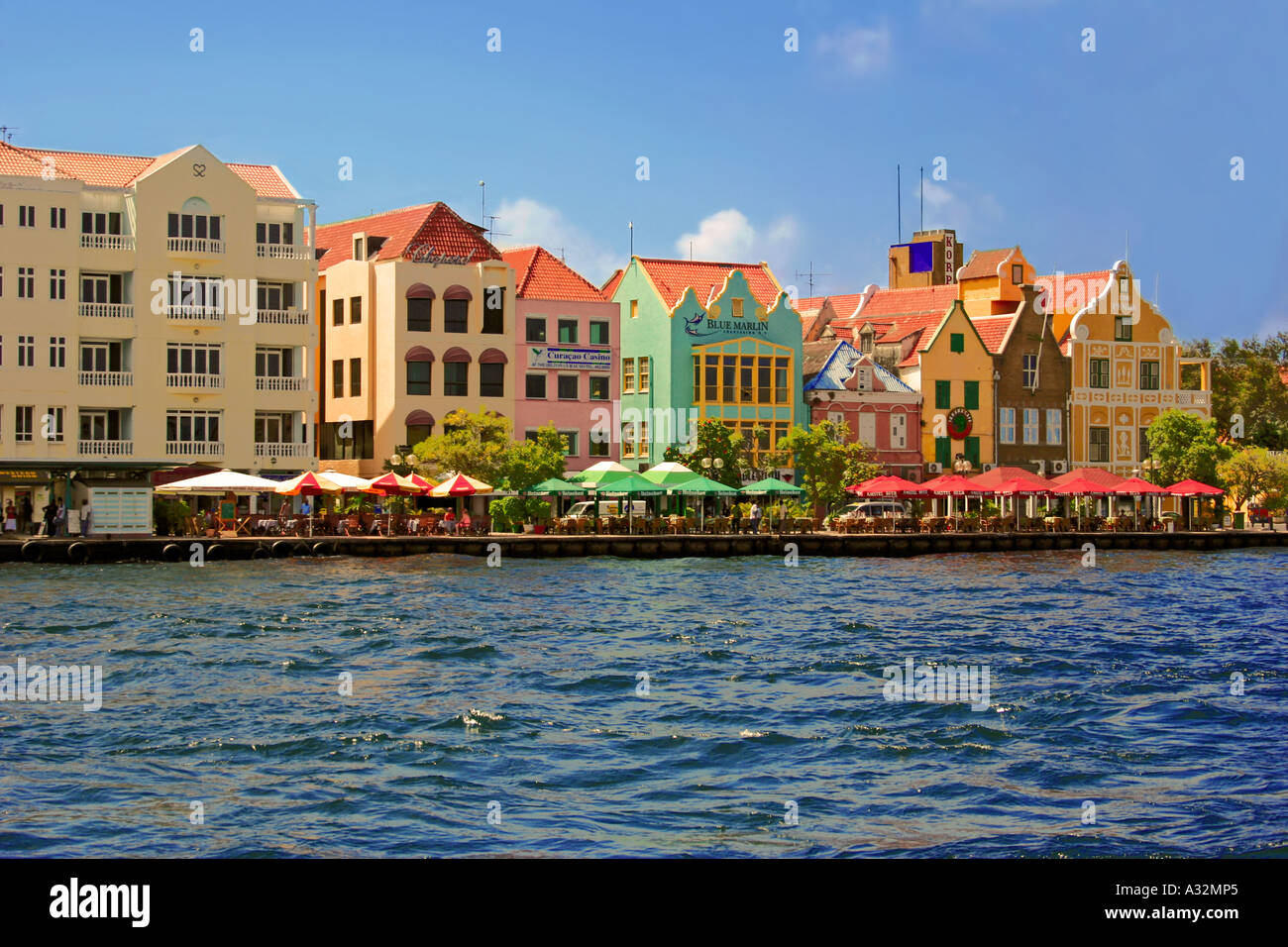 Handelskade willemstad curacao netherlands antilles hi-res stock ...
