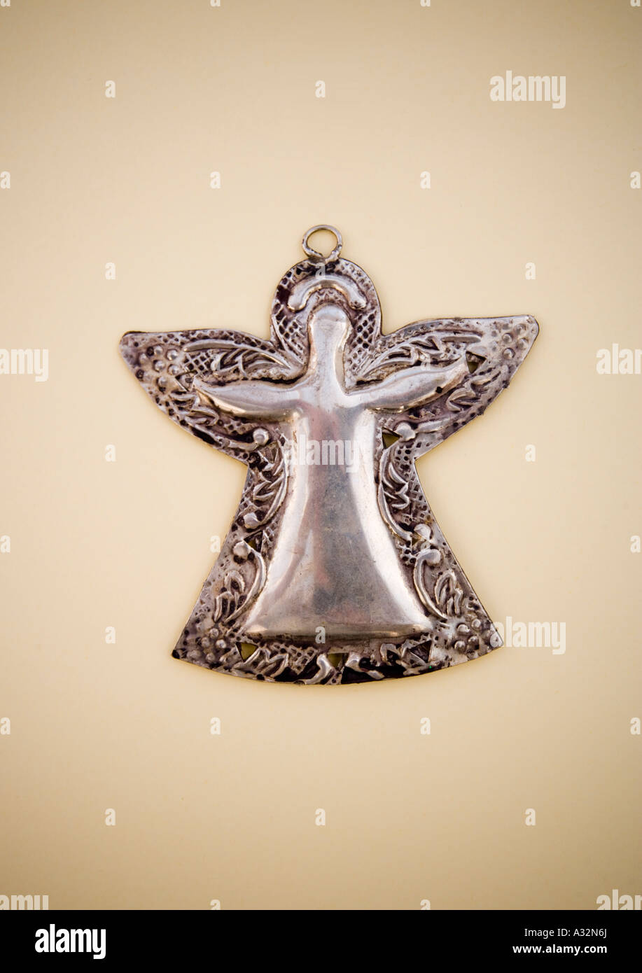 Silver Angel Stock Photo - Alamy