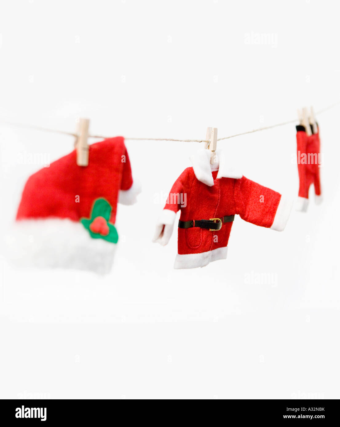 Washing line clothes Cut Out Stock Images & Pictures - Alamy