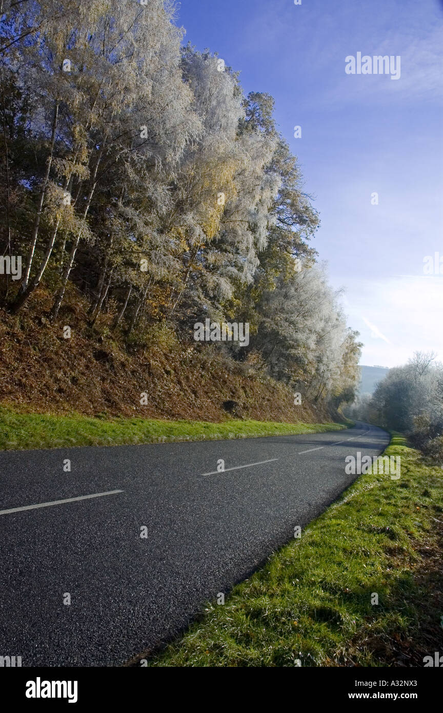 A winter scene in Powys, Wales, UK Stock Photo - Alamy
