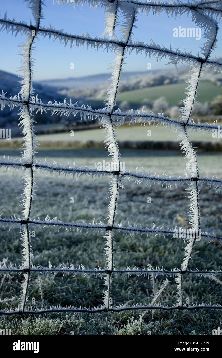 A winter scene in Powys, Wales, UK Stock Photo - Alamy