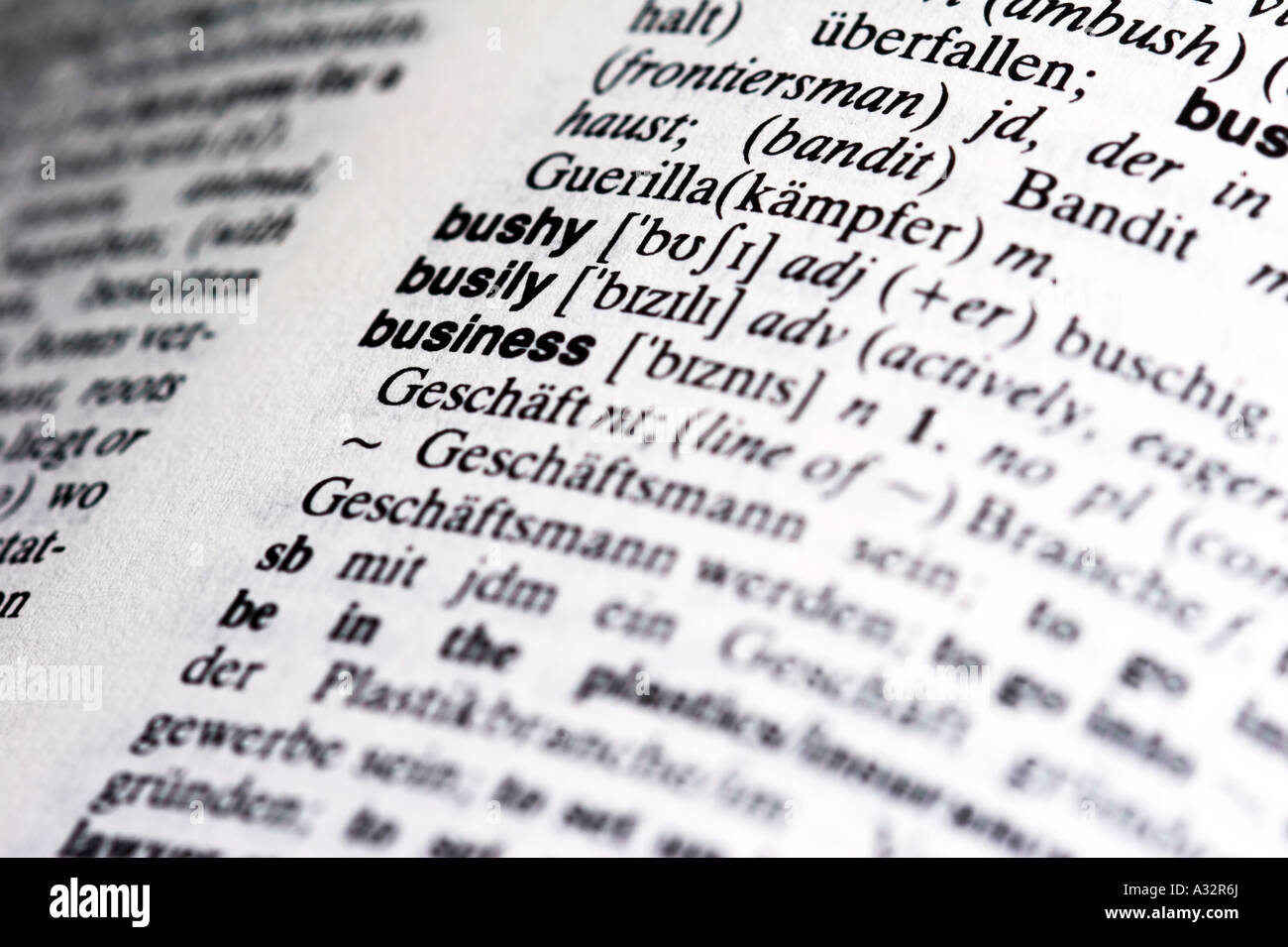 Written word dictionary hi-res stock photography and images - Alamy