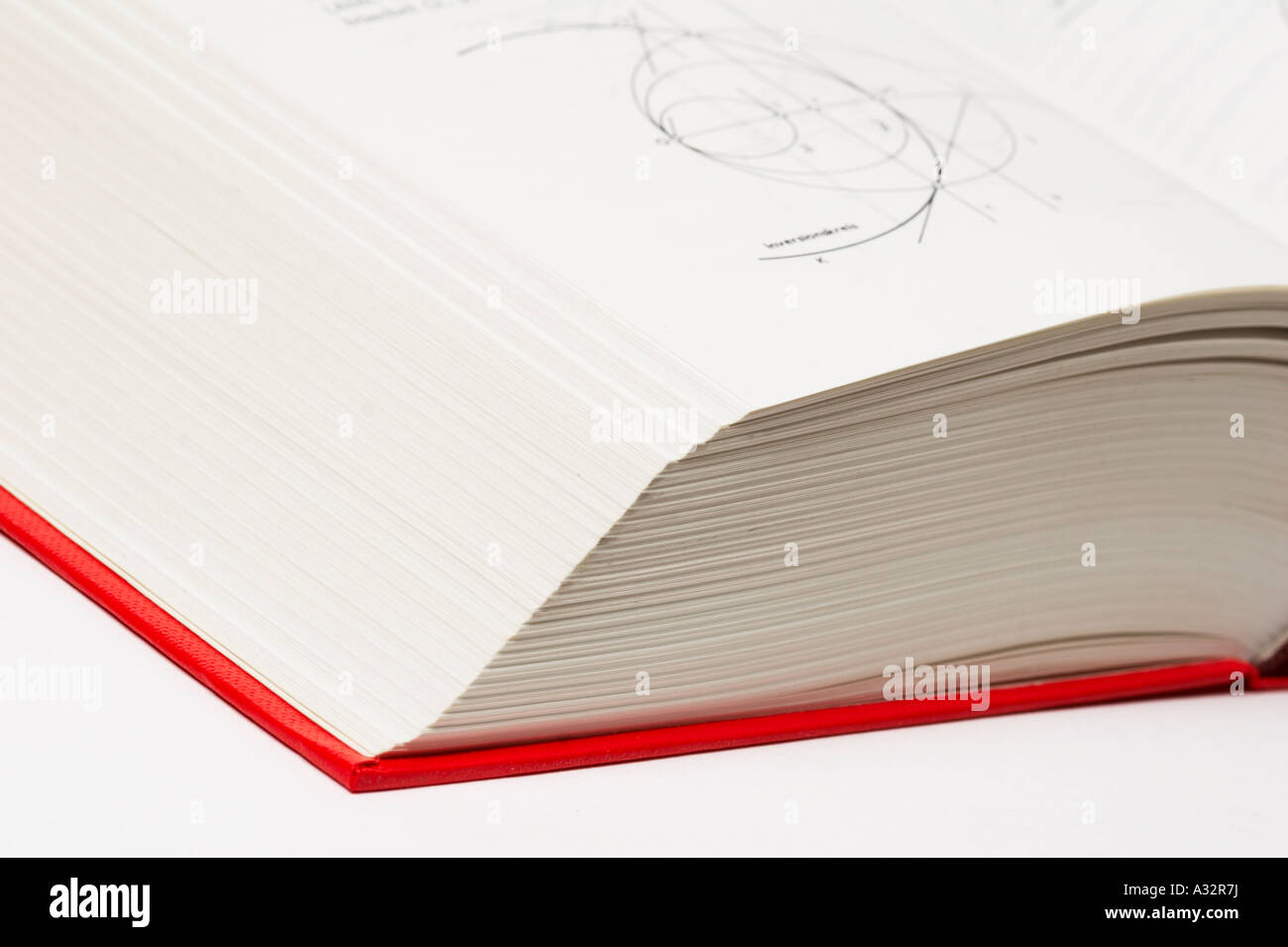 Open math book Stock Photo - Alamy