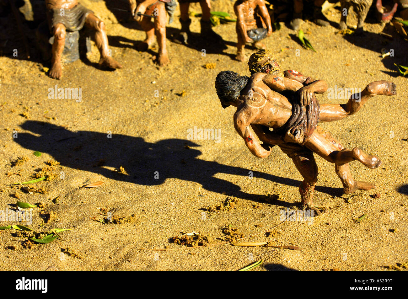 model village models figures tiny small people ancient cavemen man male ...
