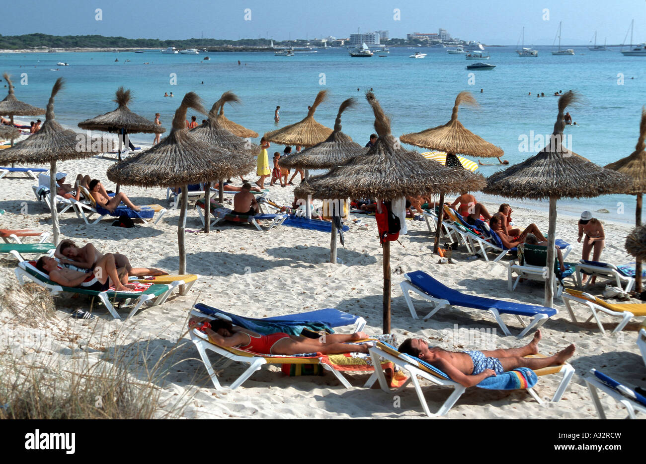 People at a beach, Mallorca, Spain Stock Photo - Alamy