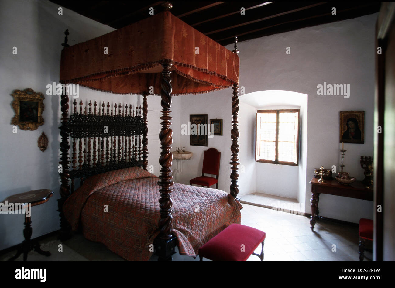 One of the rooms at the manor house Son Marroig, Spain Stock Photo - Alamy