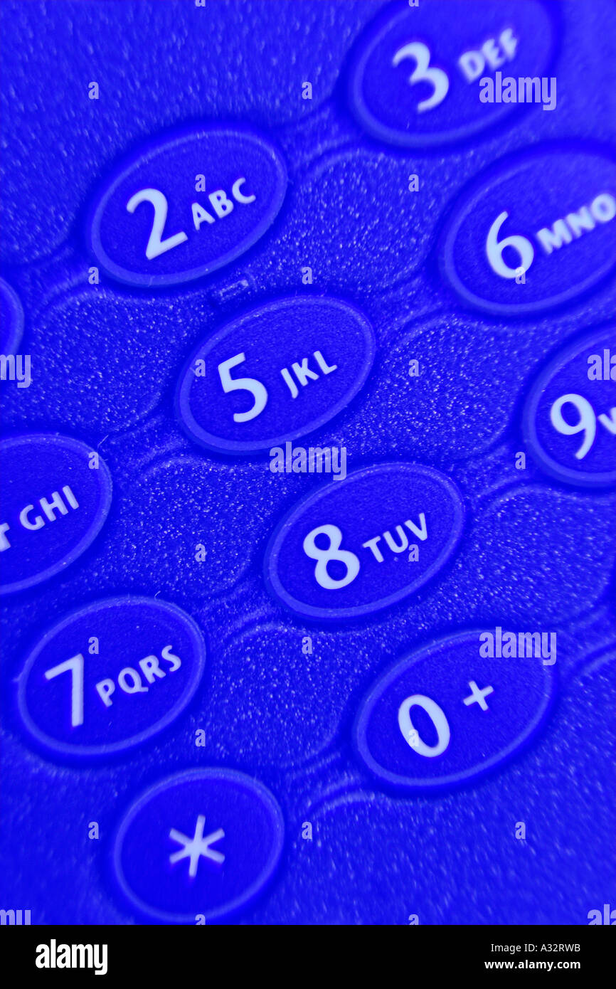 Concept image of a mobile telephone keypad Stock Photo - Alamy