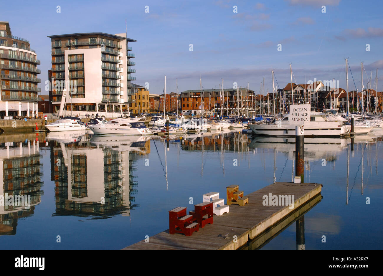 Ocean Village Marina, Southampton, Hampshire, England, UK, GB Stock ...
