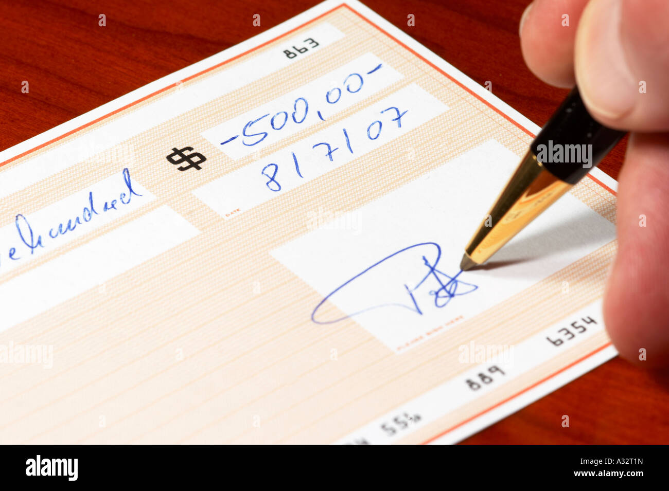 Signing transfer hi-res stock photography and images - Alamy