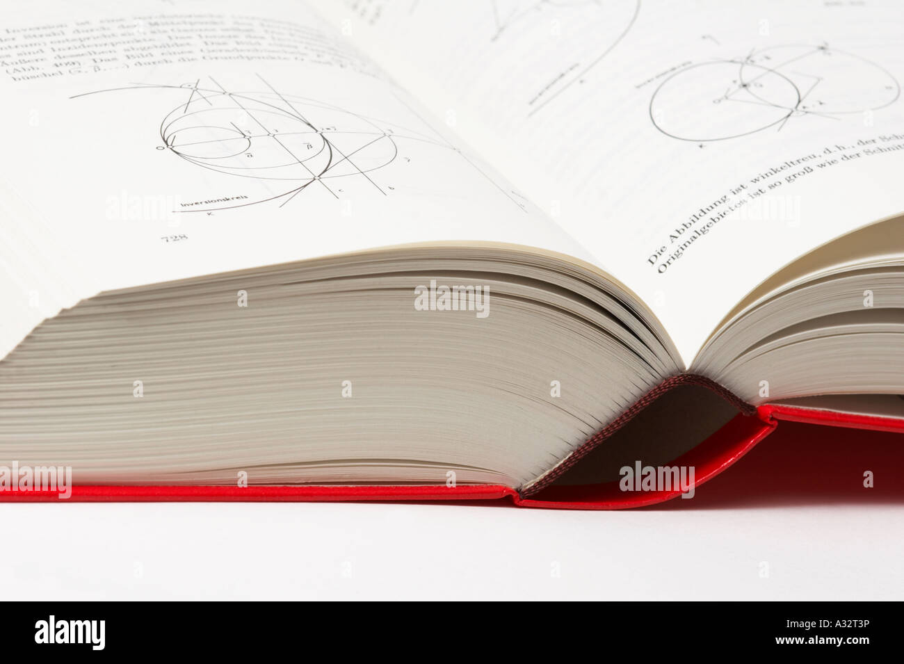 Open math book Stock Photo - Alamy