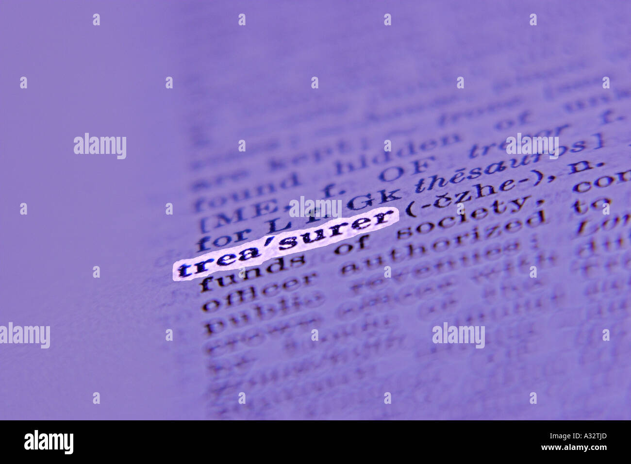 Treasurer word hi-res stock photography and images - Alamy