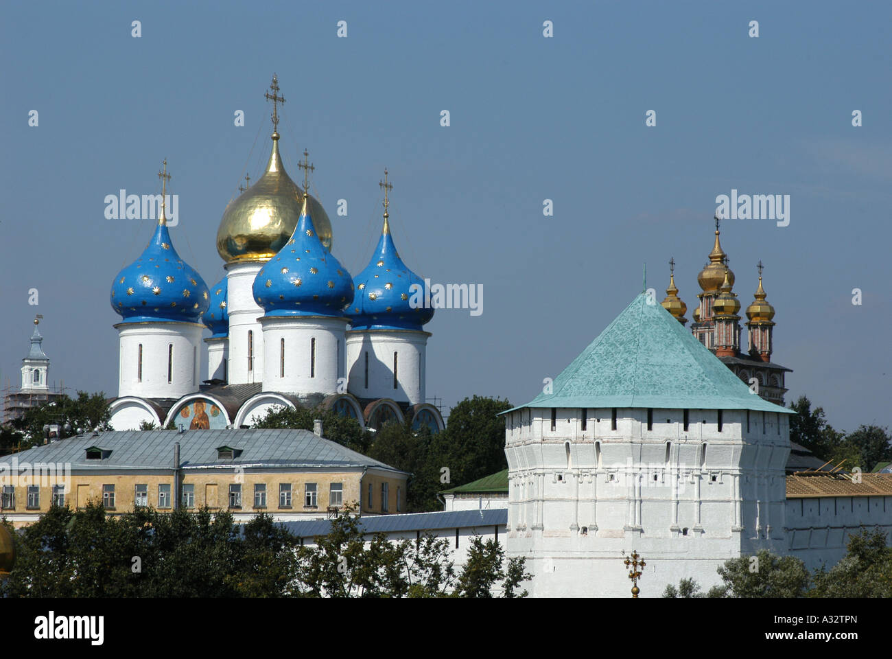 The Trinity-Sergius Lavra, one of the greatest Russian monasteries, in ...