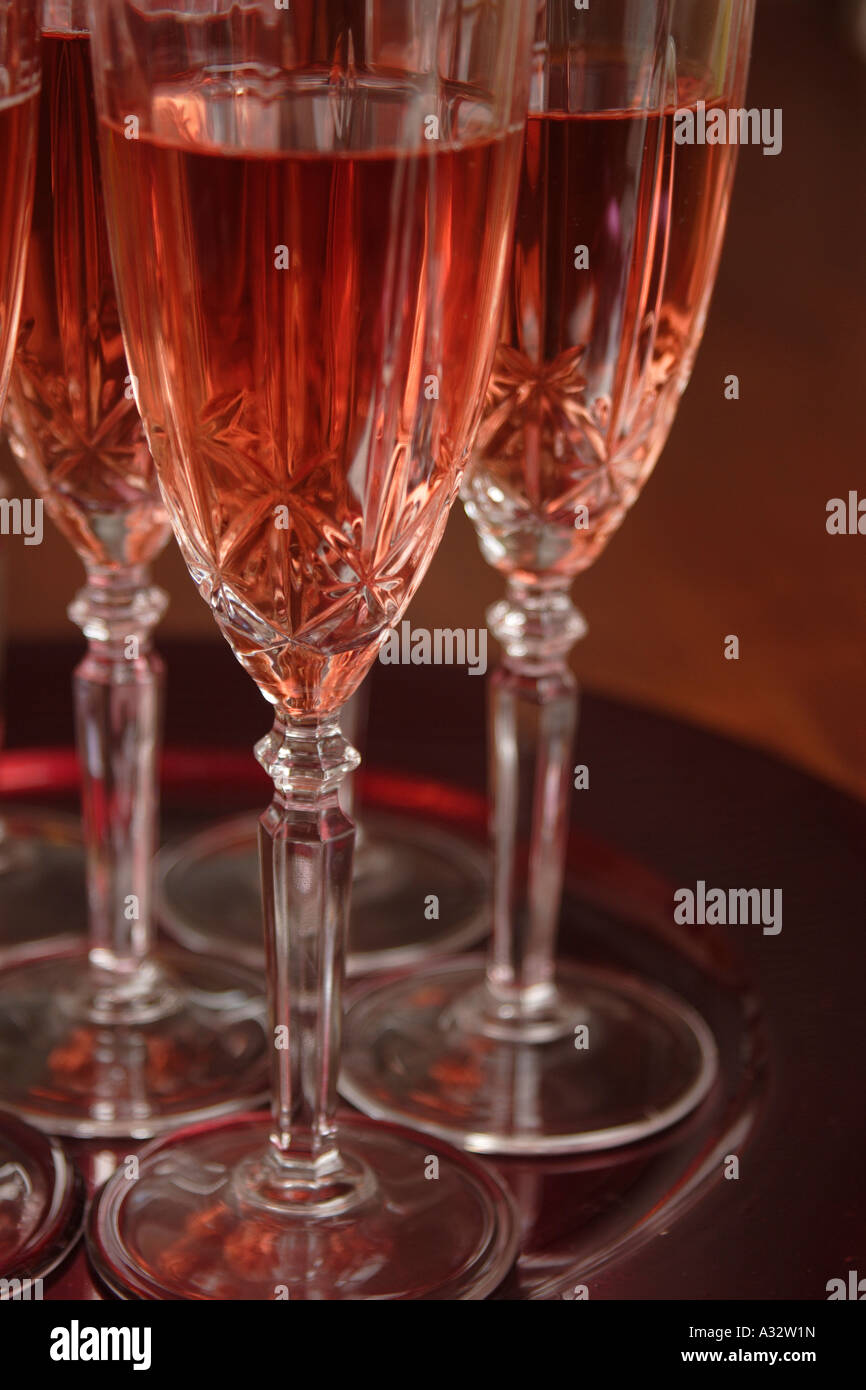 Rose champagne pink wine hi-res stock photography and images - Alamy