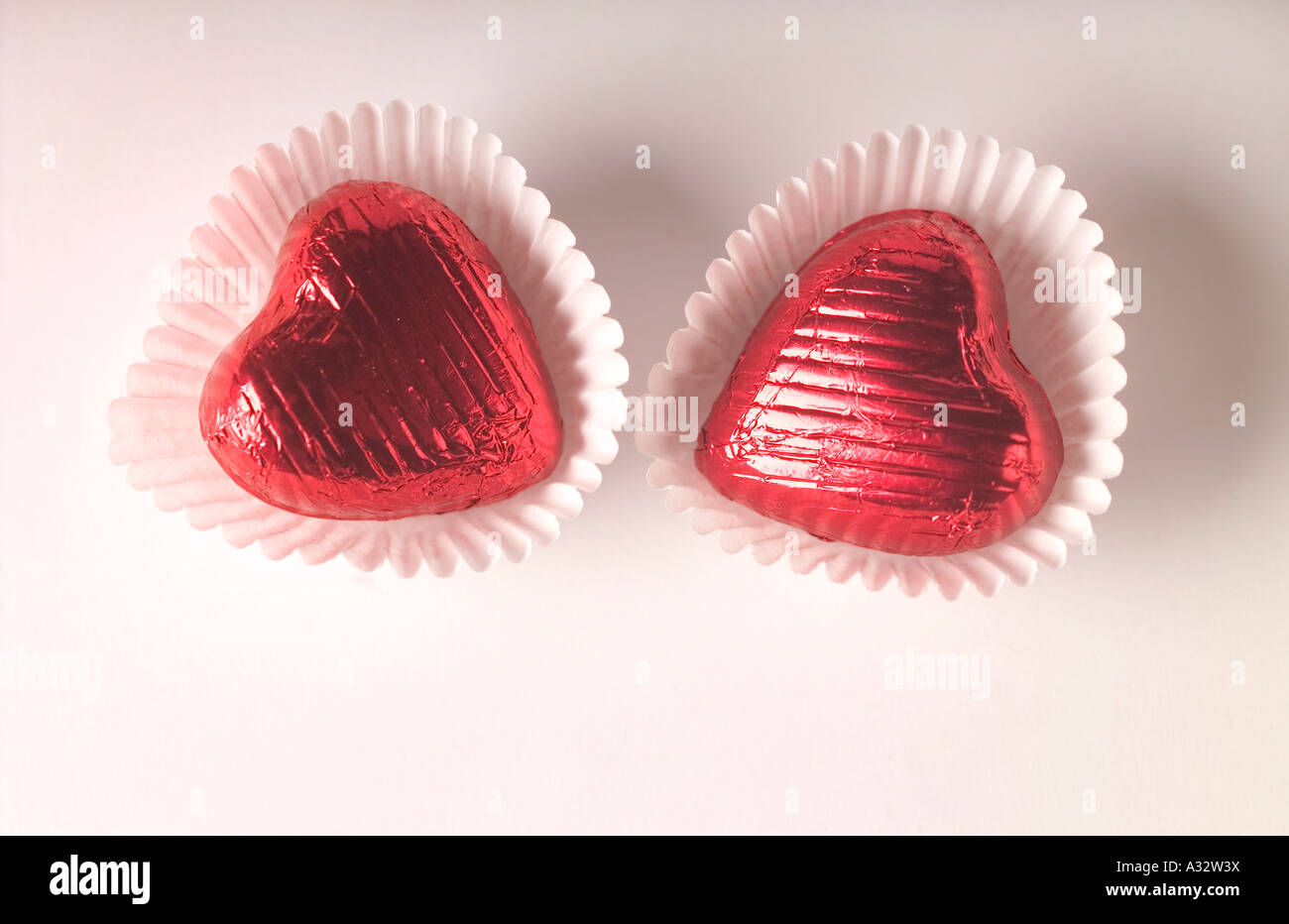 red heart chocolates Stock Photo - Alamy