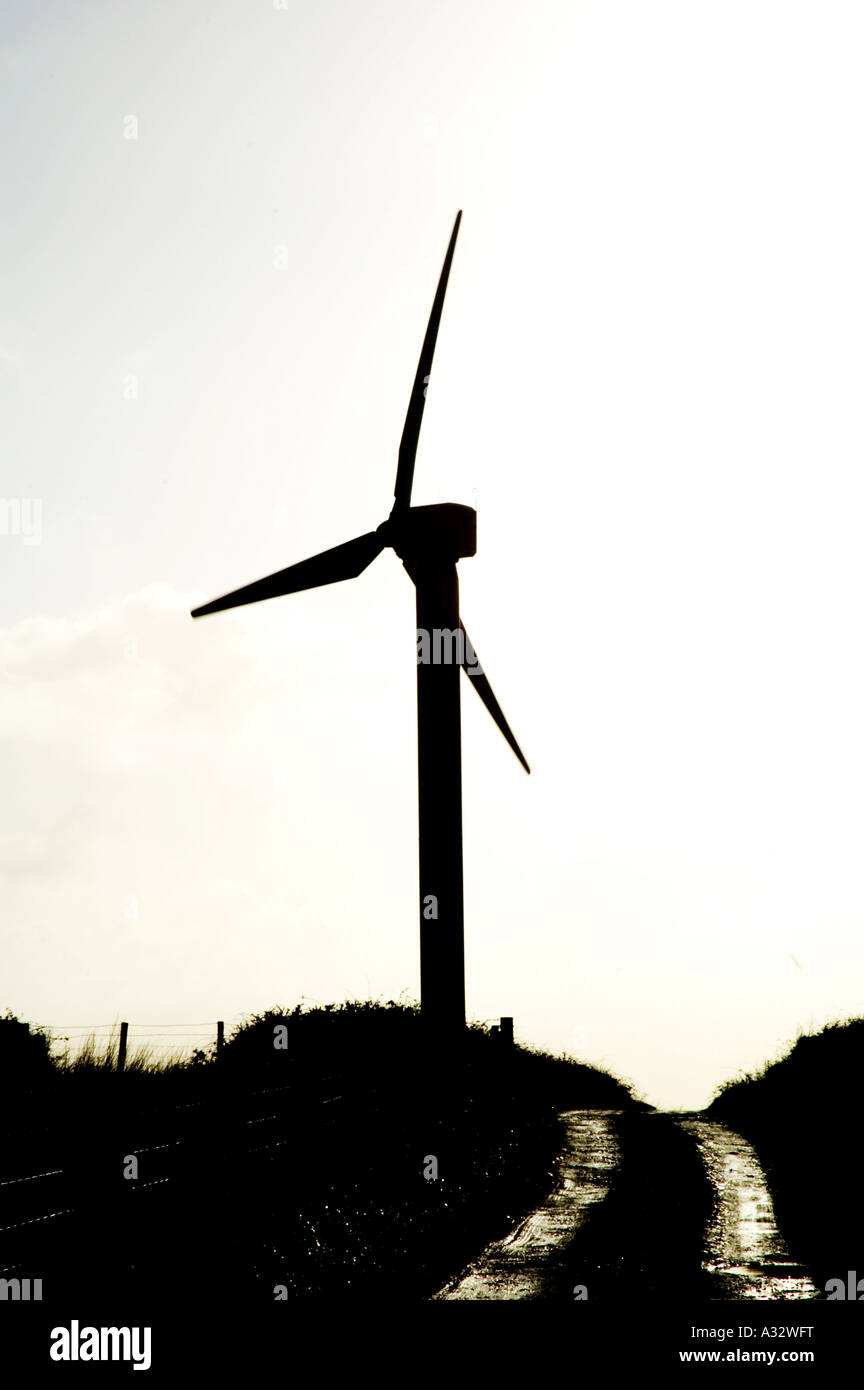 a wind turbine on a wind farm in cornwall,england Stock Photo - Alamy