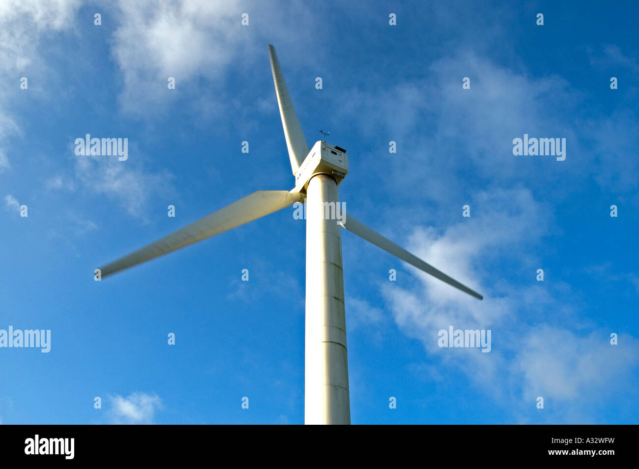 a wind turbine on a wind farm in cornwall,england Stock Photo - Alamy