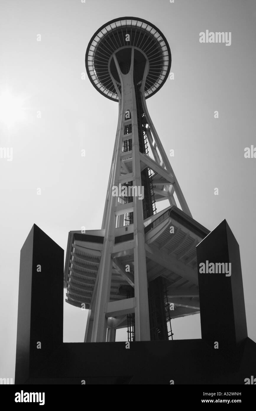 Seattle space needle usa Black and White Stock Photos & Images - Alamy