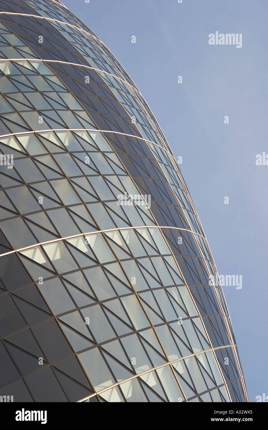 Detail of The Gherkin building Stock Photo - Alamy