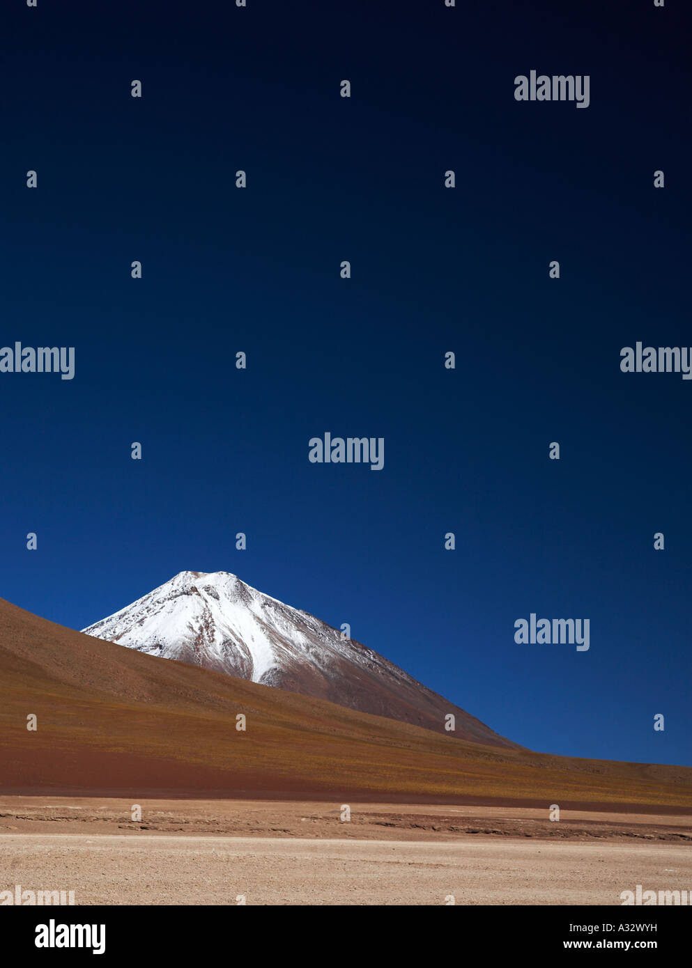 snow capped volcano Bolivia desert Stock Photo - Alamy