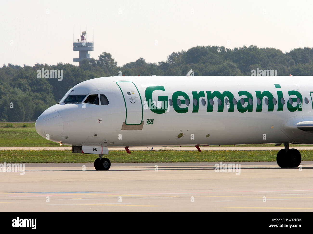 A Germania plane at the Cologne Bonn Airport, Germany Stock Photo - Alamy