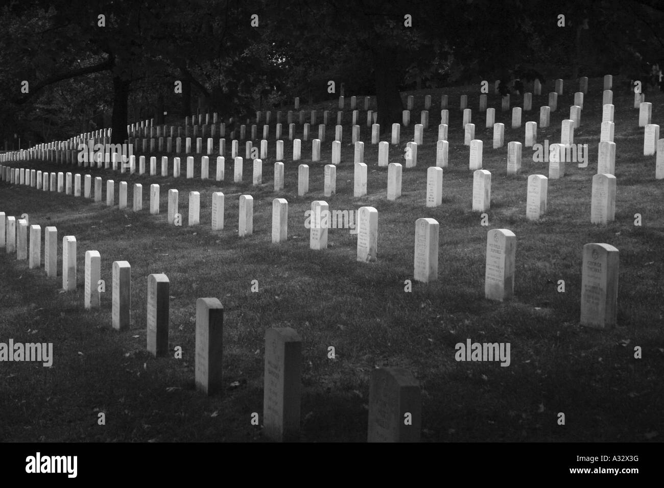 Arlington cemetery washington Black and White Stock Photos & Images - Alamy