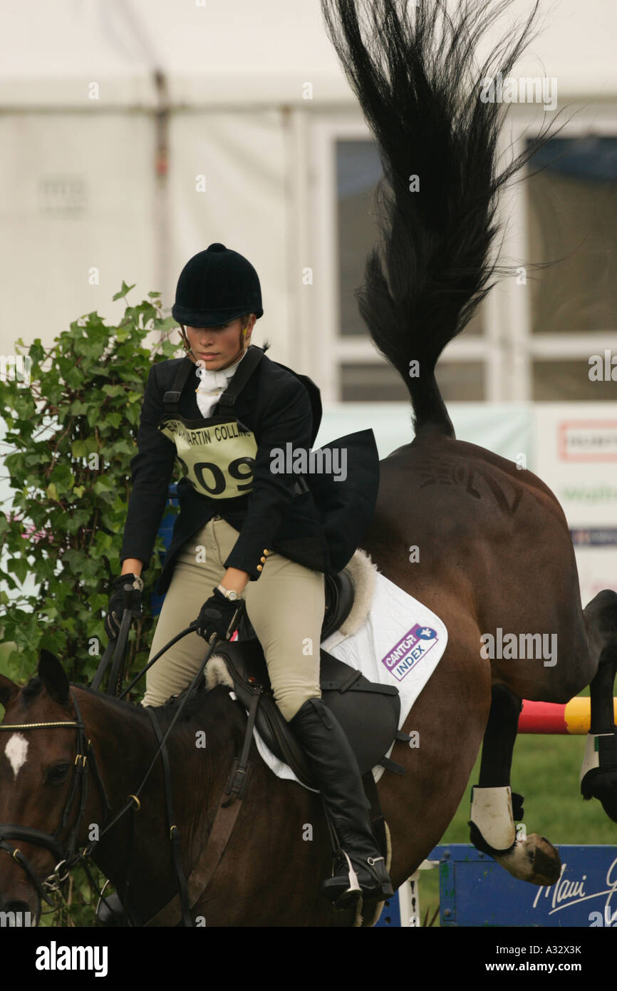 Zara Philips at Gatcombe Horse Trials Stock Photo - Alamy