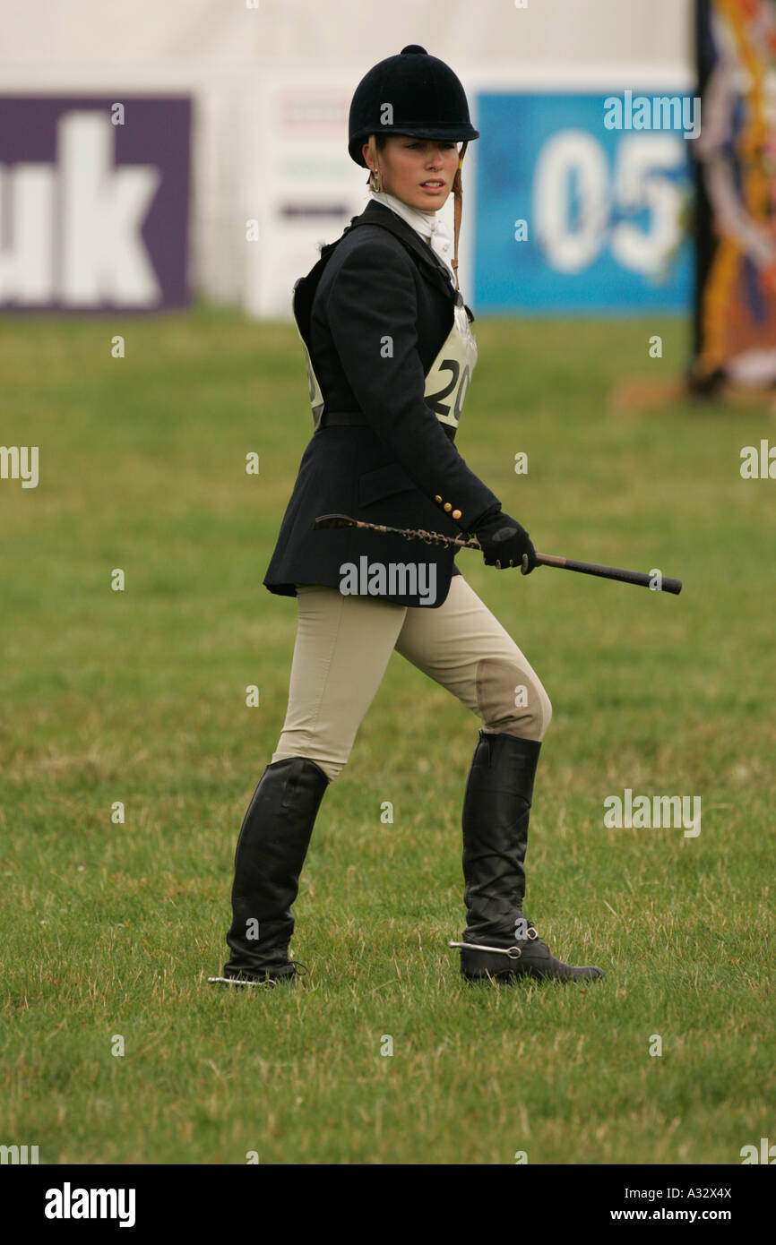 Zara Philips at Gatcombe Horse Trials Stock Photo - Alamy