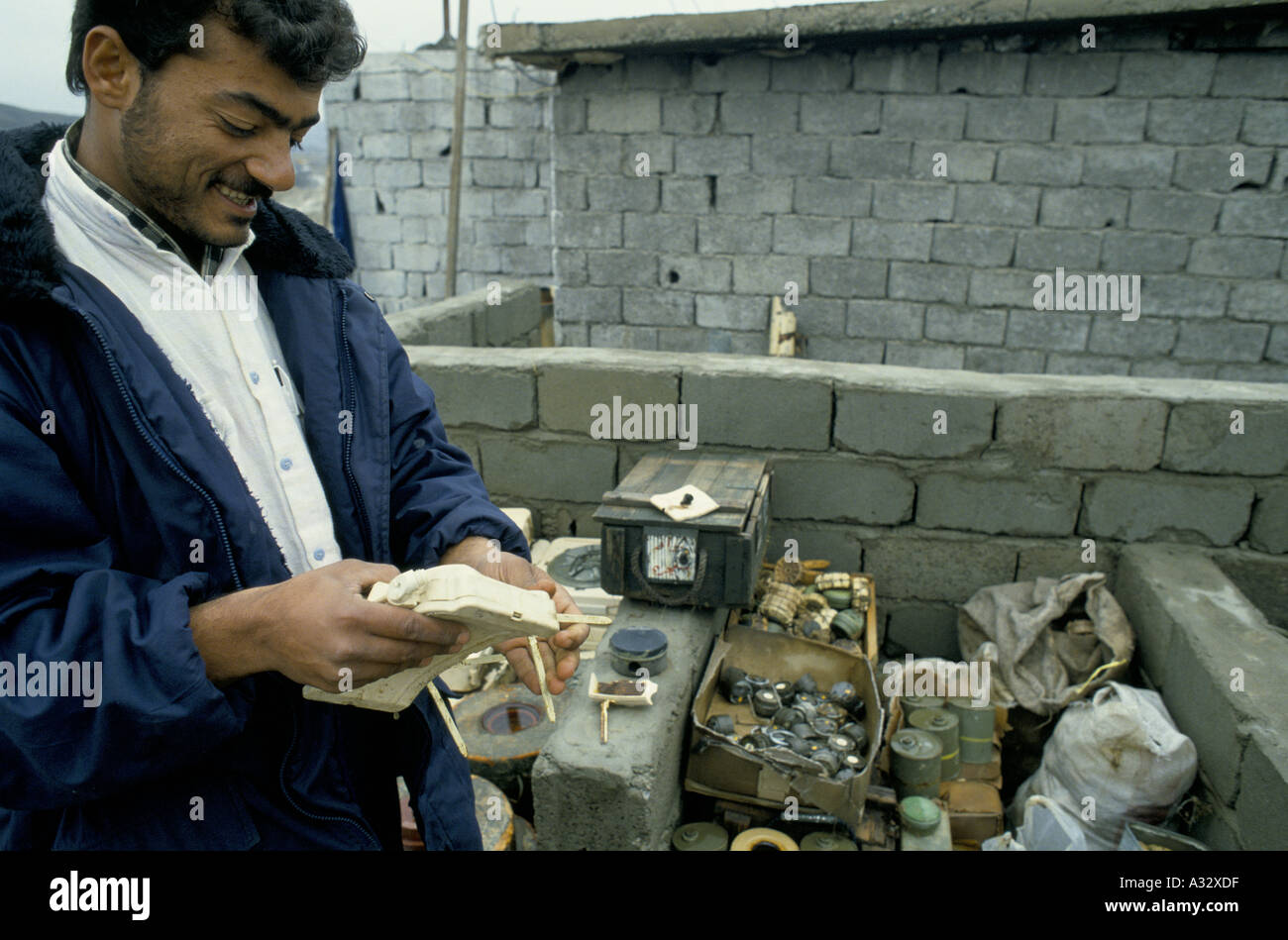 Iraq Kurdistan: Mine Action Group (MAG) display some of the land mines ...