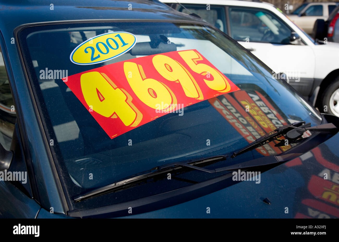 Car sticker price year hi-res stock photography and images - Alamy