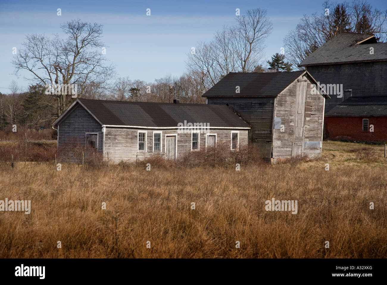 Farm buildings in a rural area Stock Photo - Alamy