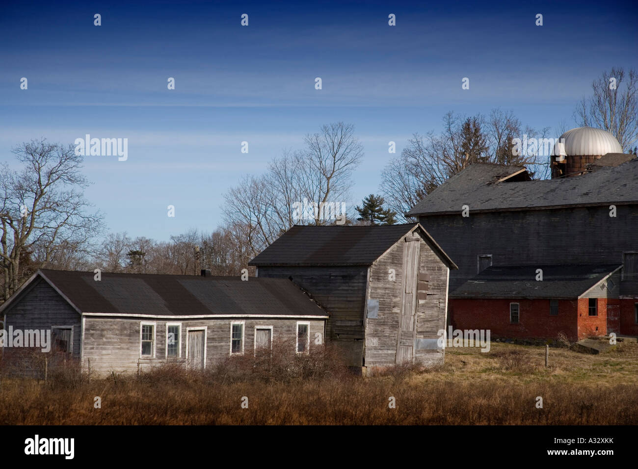 Farm buildings in a rural area Stock Photo - Alamy