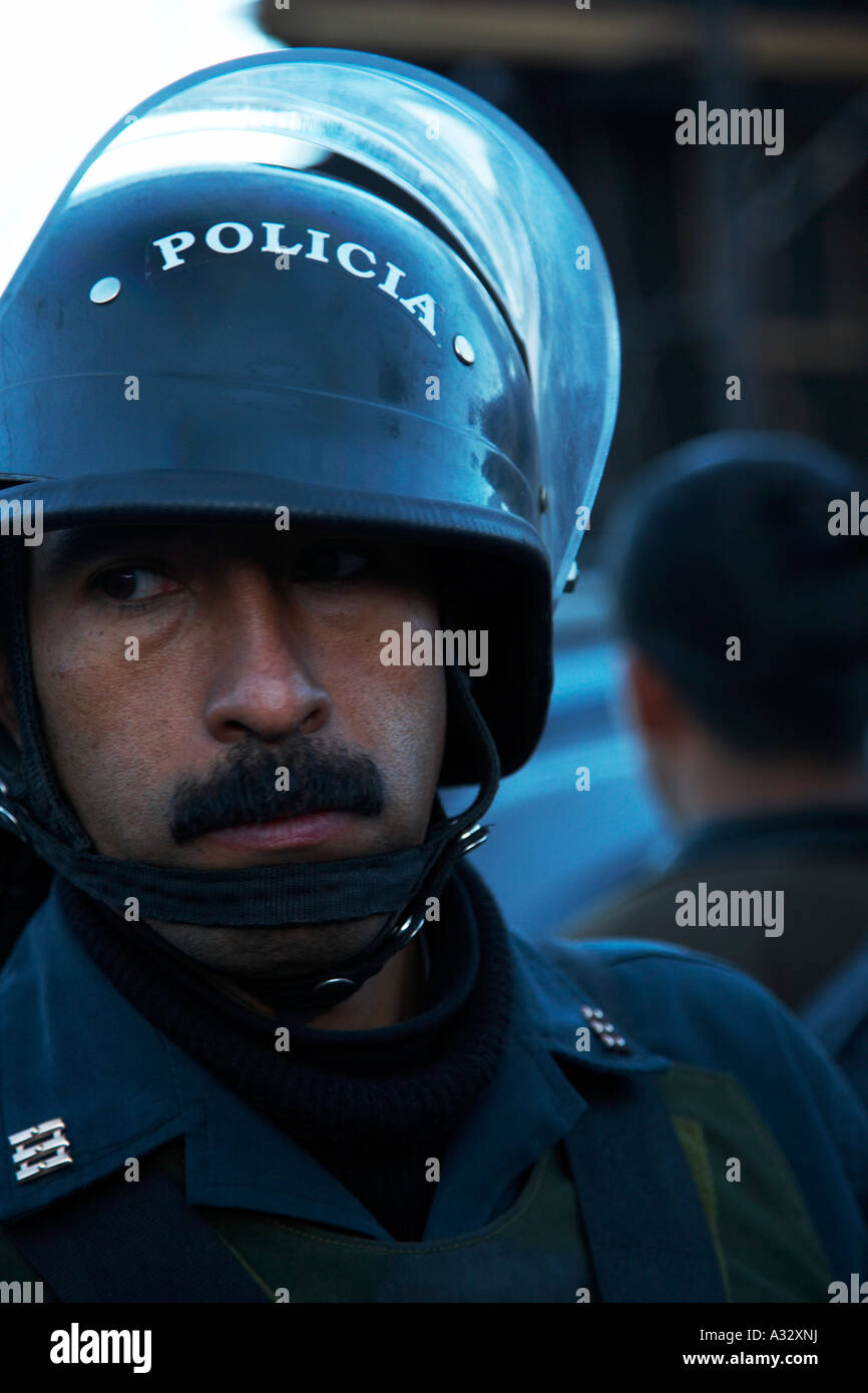 Riot police policia south america peru hi-res stock photography and ...