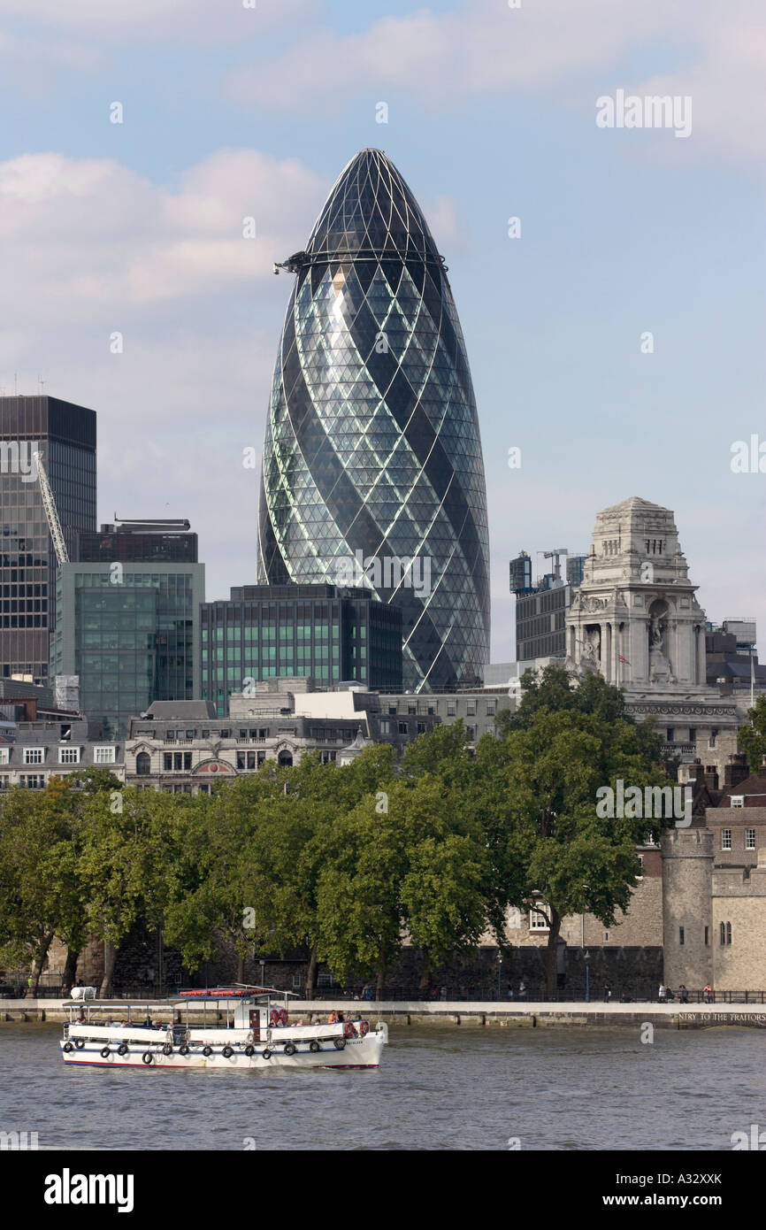 The Swiss Re Tower, London, Great Britain Stock Photo - Alamy
