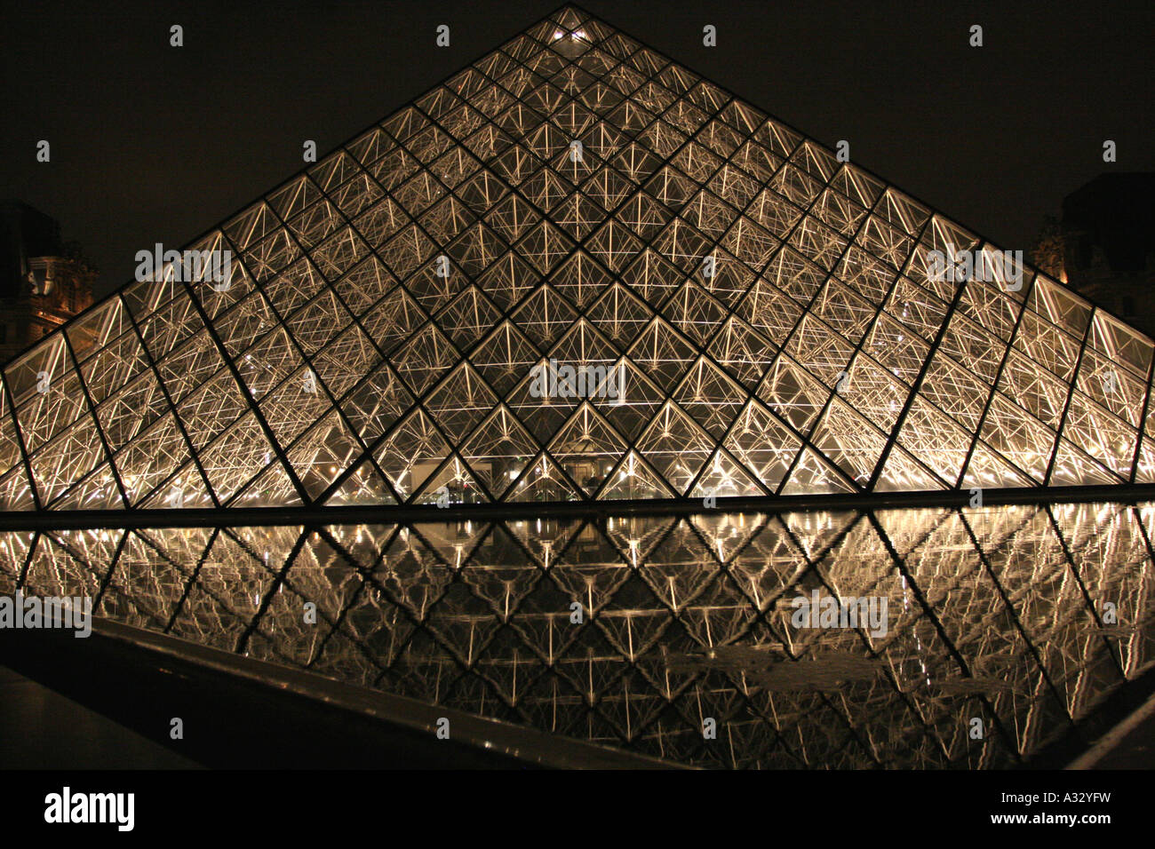 Pyramid at Louvre museum, Paris, France Stock Photo - Alamy