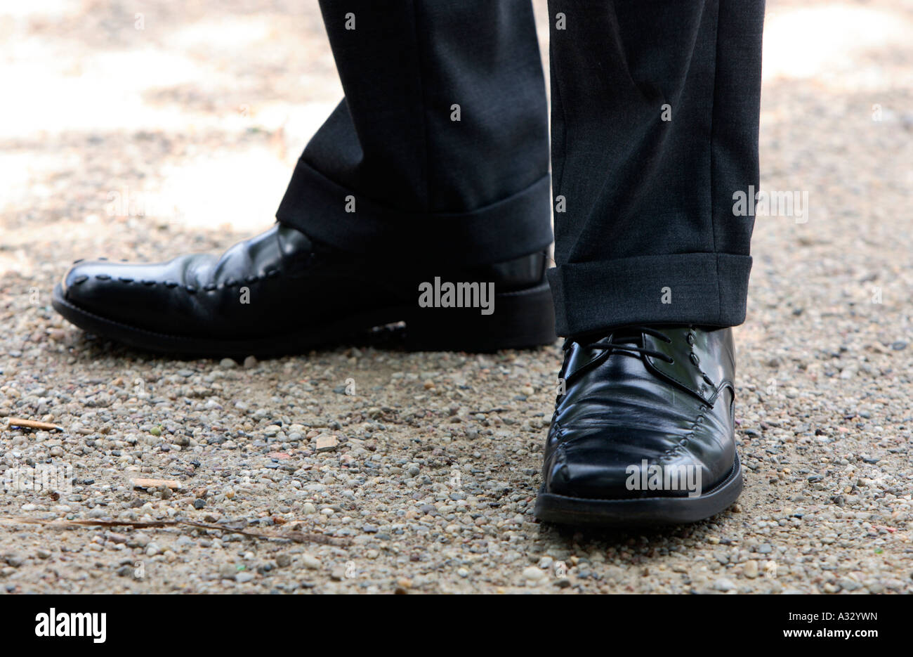 Black, shiny shoes Stock Photo - Alamy