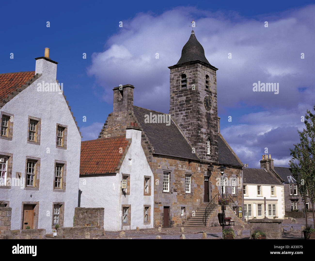 Culross Town House Stock Photo - Alamy