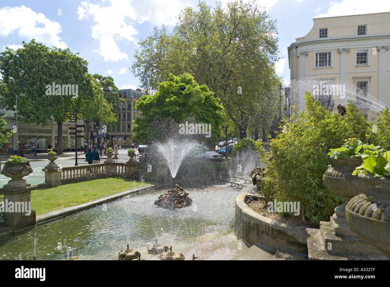 Neptune's Fountain in The Promenade at Cheltenham Spa, Gloucestershire ...
