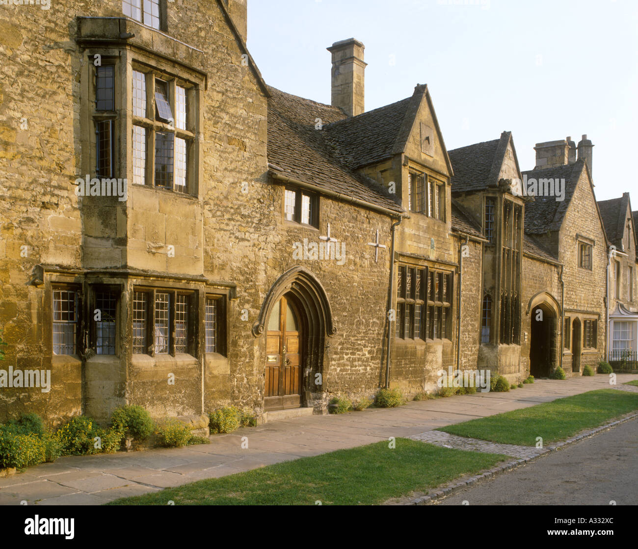 William Grevel's House in the High Street of the Cotswold town of ...