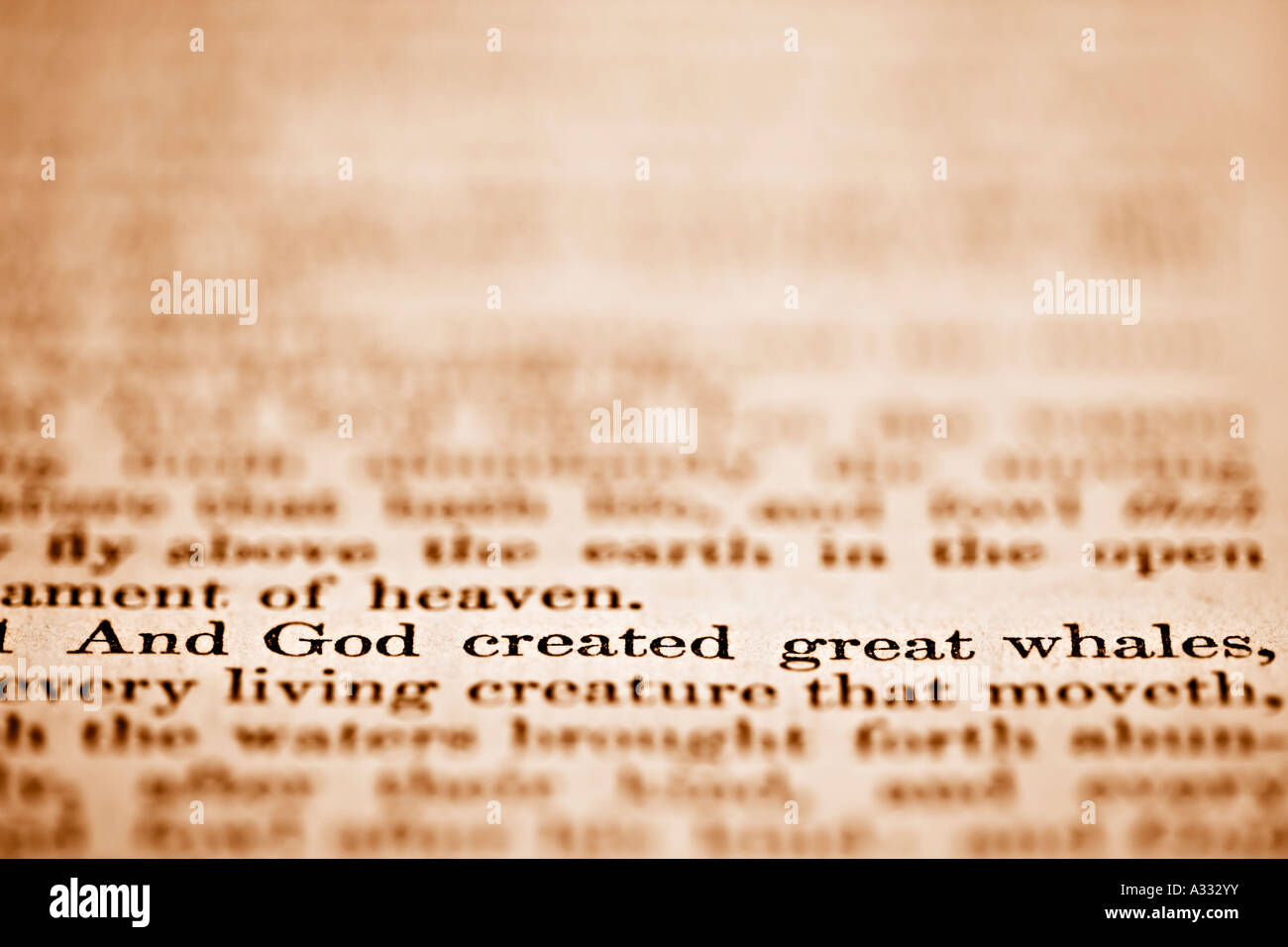 Genesis bible chapter god created hi-res stock photography and images ...