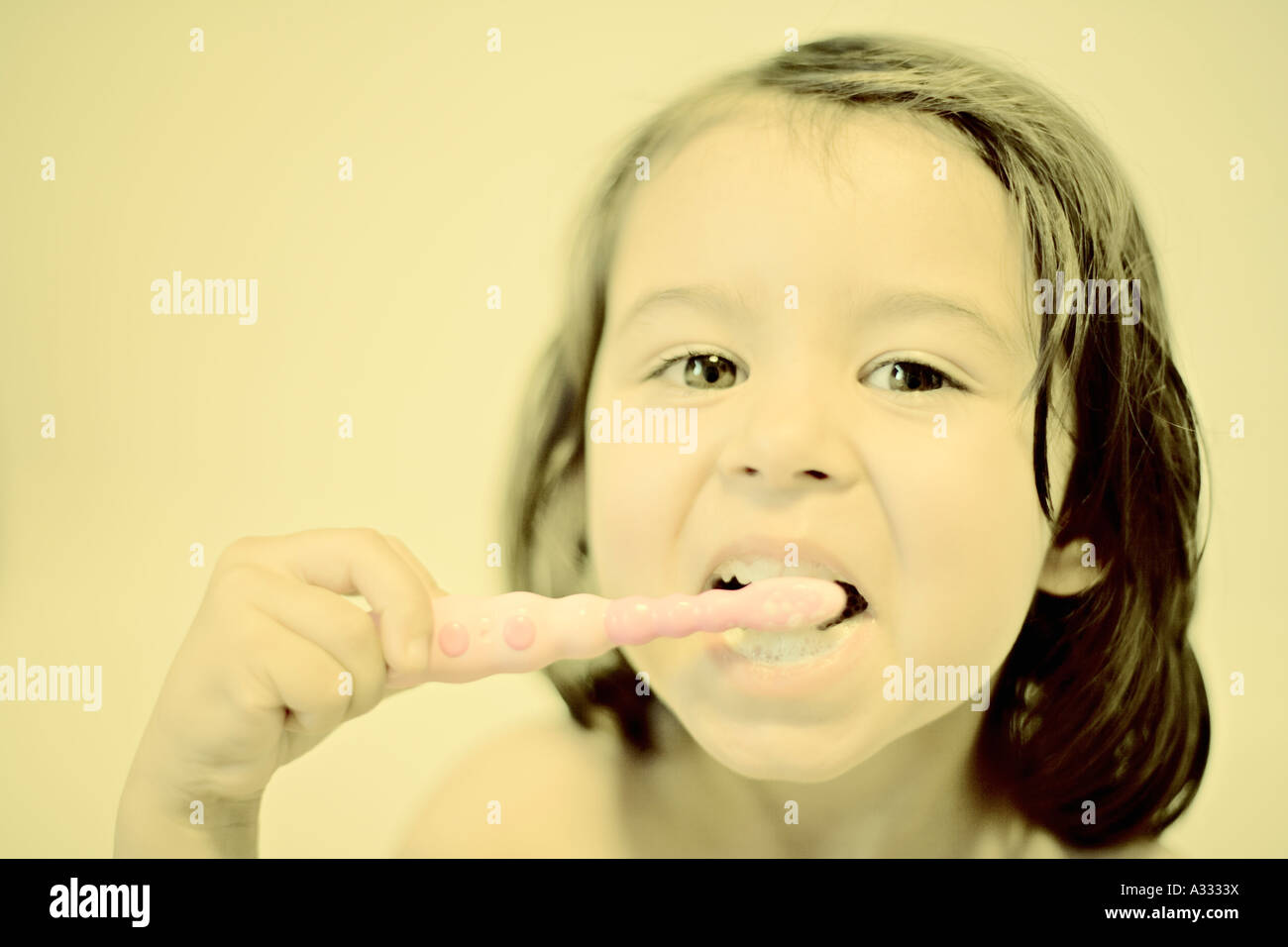 Children wash face brush teeth hi-res stock photography and images - Alamy