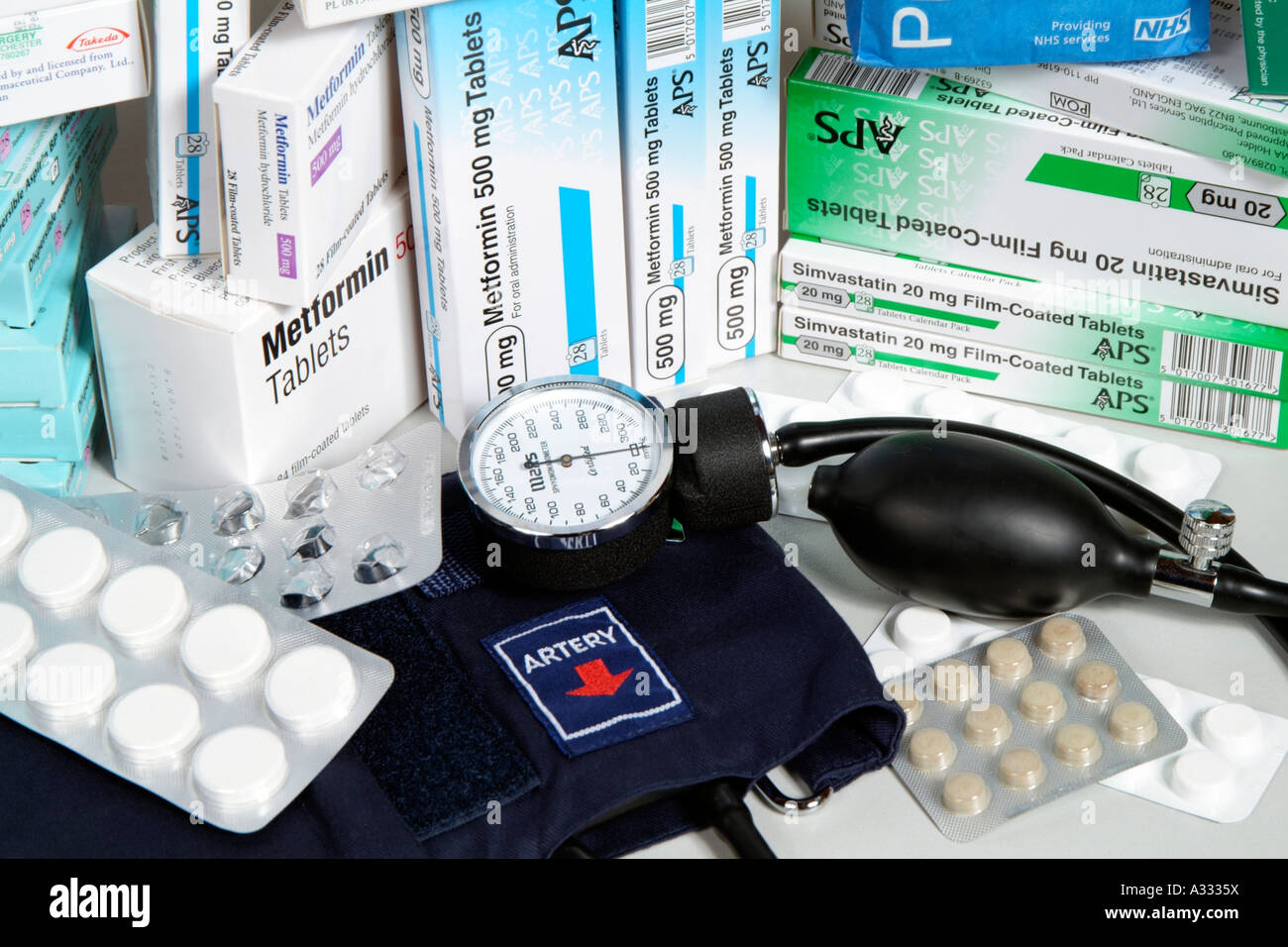 Nhs prescription boxes hi-res stock photography and images - Alamy