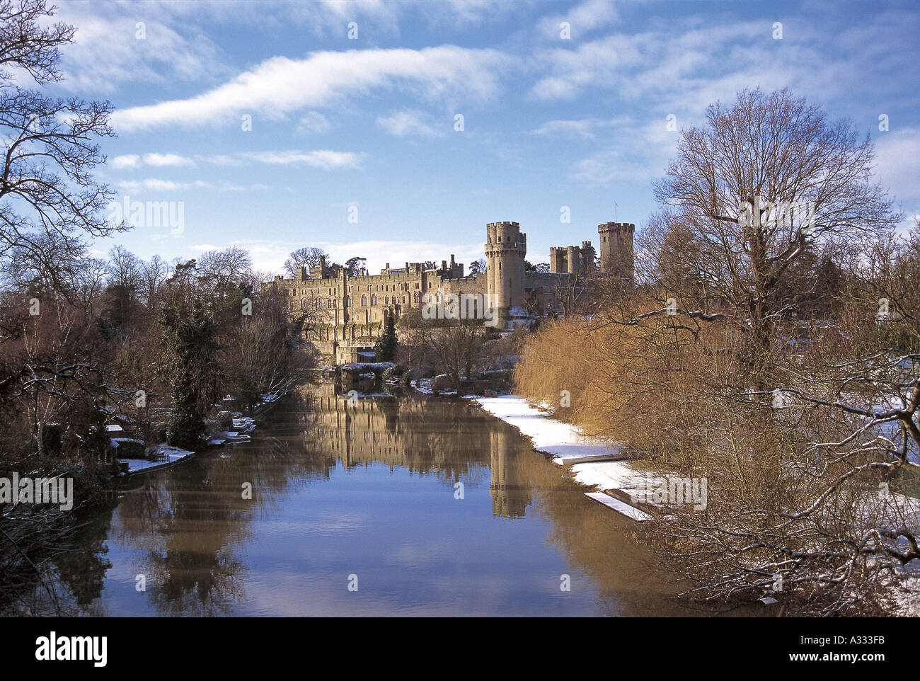 Warwick Castle Snow Stock Photos & Warwick Castle Snow Stock Images - Alamy