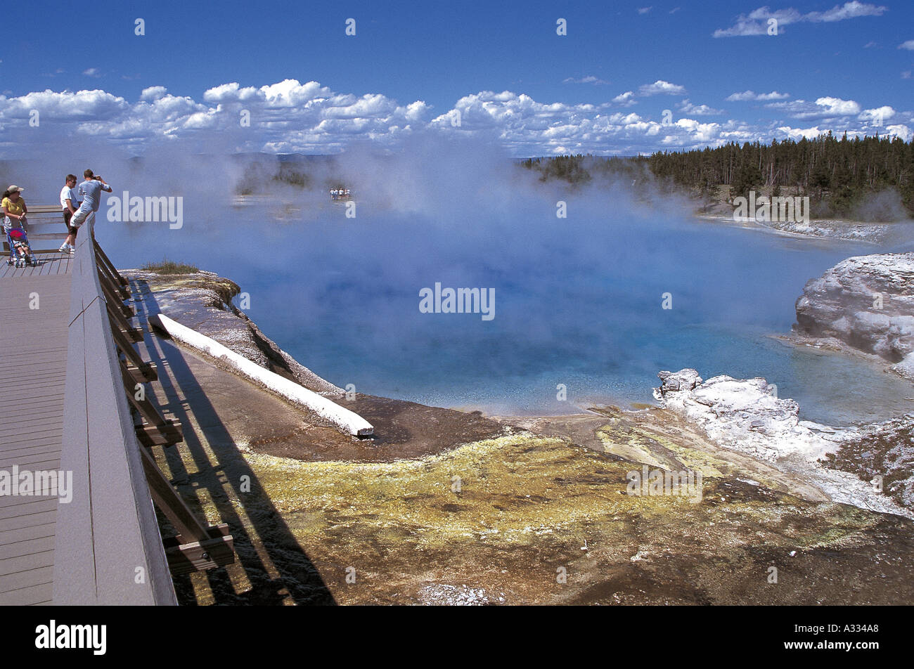 Grand Prismatic Spring Stock Photo - Alamy