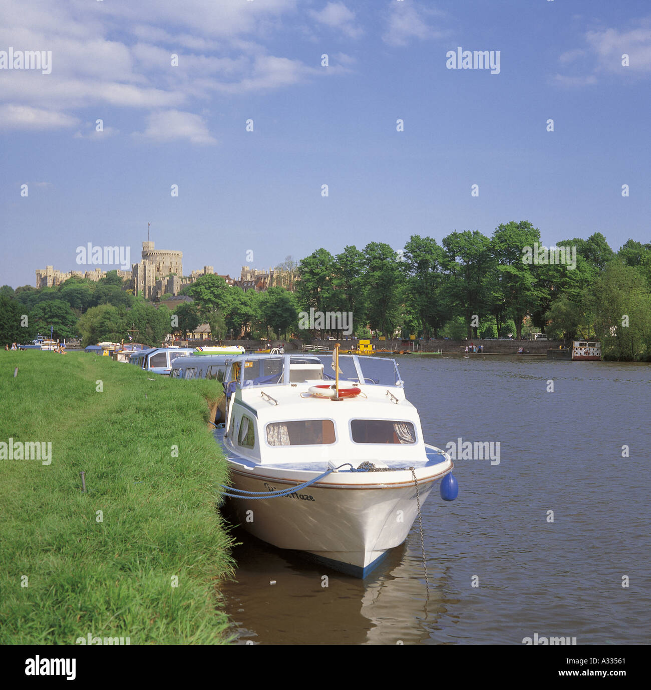 Windsor River Boat Stock Photo - Alamy