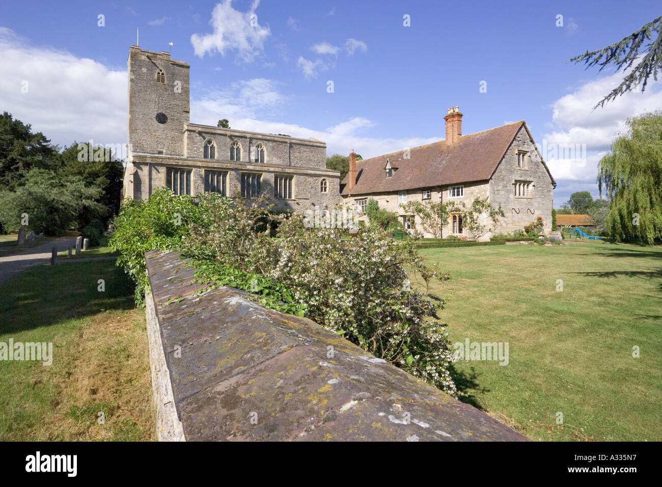 Anglo-Saxon priory church of St. Mary (dating back to 704) at Deerhurst ...