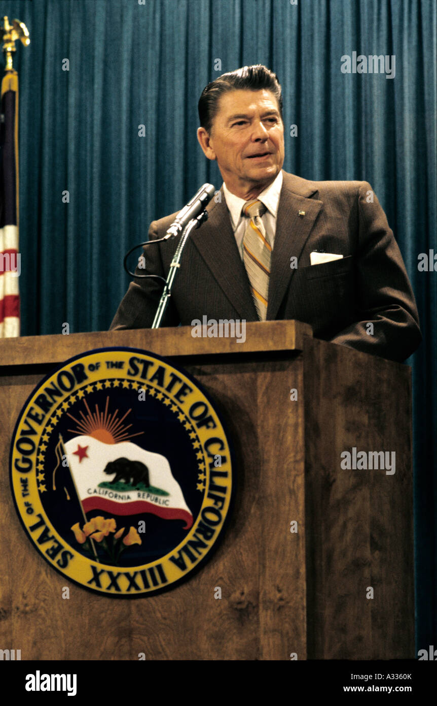 Governor Ronald Reagan High Resolution Stock Photography and Images - Alamy