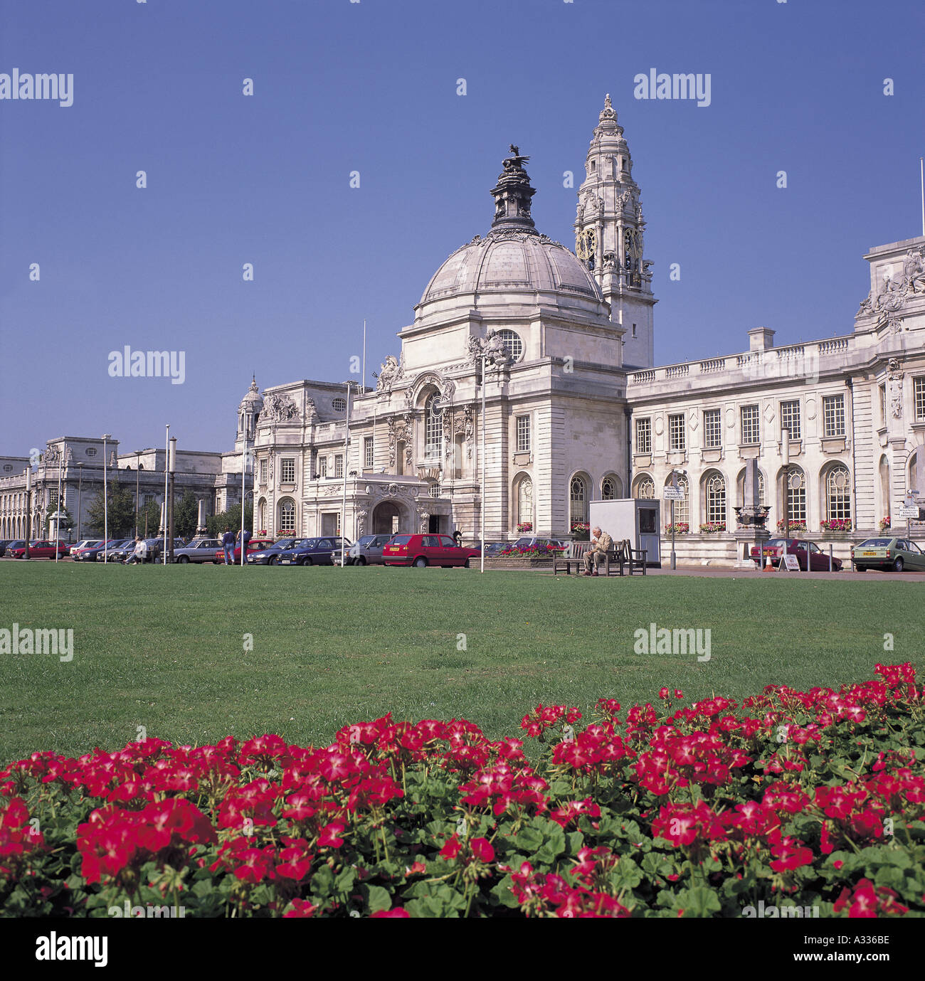 Cardiff Civic Centre Stock Photo - Alamy