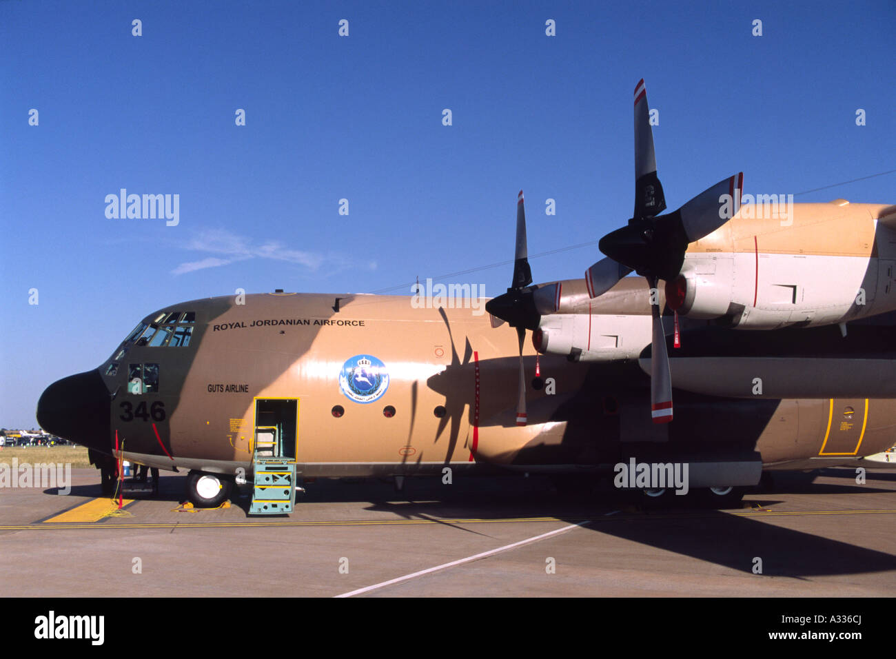 Lockheed C-130H Hercules operated by the Royal Jordanian Air Force ...